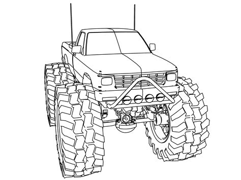 Monster Truck Coloring Pages Wecoloringpage