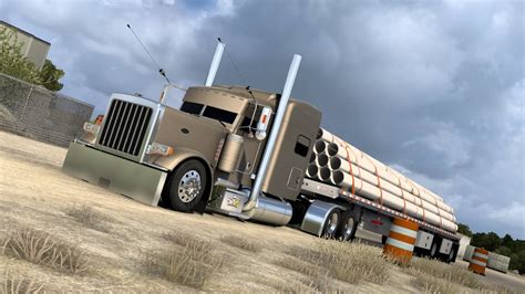 Peterbilt 389 By Pinga ZM CAT C16 Dorsey Flatbed Trailer 224