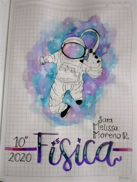 Portada cuaderno física Portadas de fisica Portada de cuaderno de