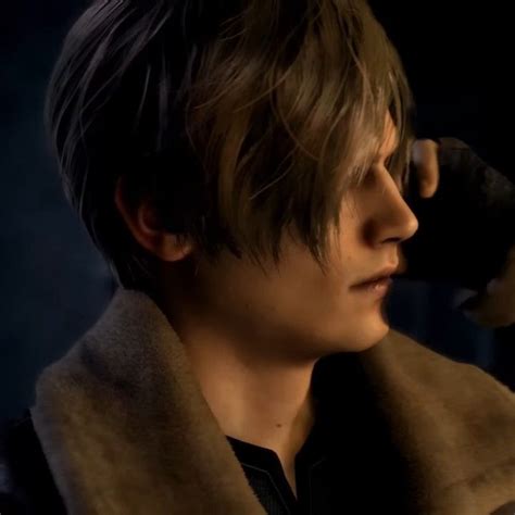 Leon S Kennedy Re4 Remake Anime Lips Face Angles Androgynous Hair