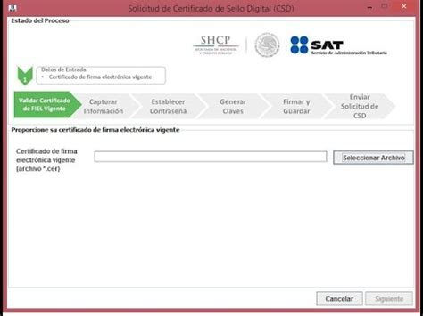 Como Generar Y Descargar El Certificado De Sello Digital SAT