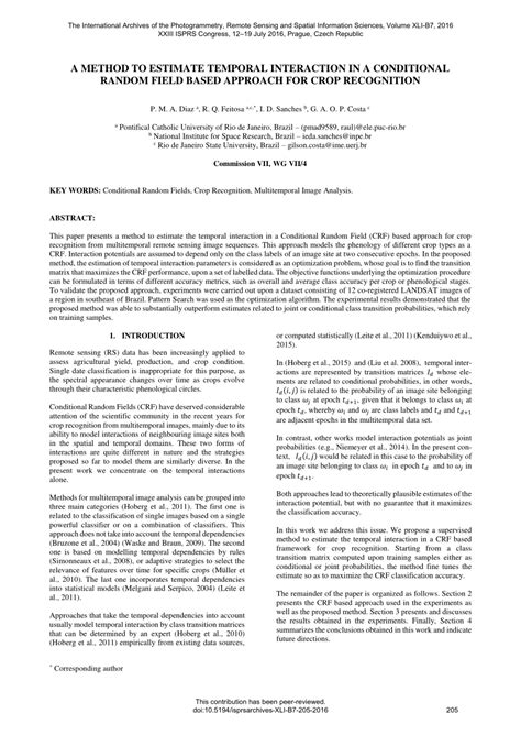 pdf a method to estimate temporal interaction in a conditional random field based approach for