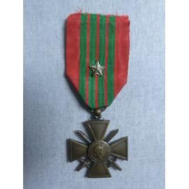 Medaille Croix De Guerre 2e Guerre Mondiale Premiere Croix De Guerre