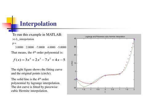 ppt matlab examples interpolation and integration powerpoint presentation id 382806