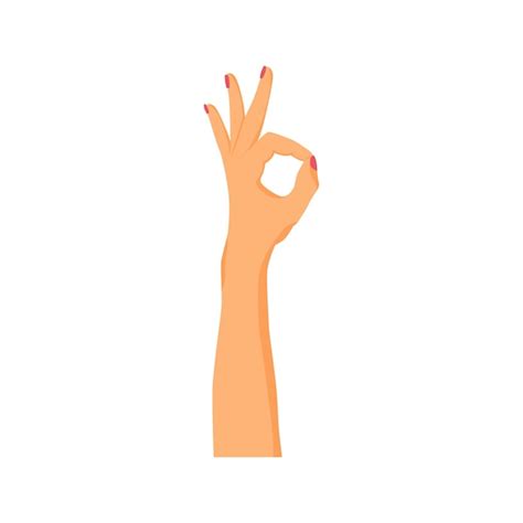 Premium Vector Hand Gesture With Ok Sign
