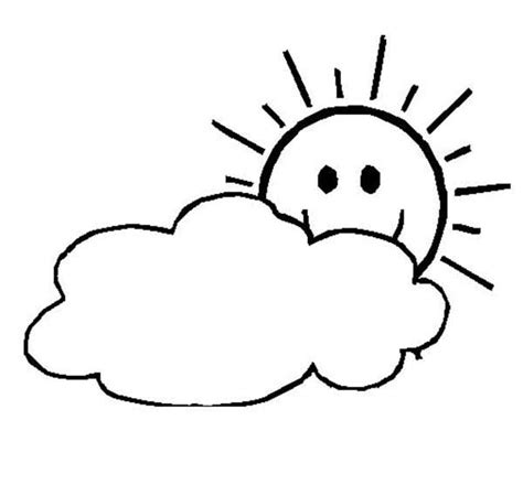 Desenhos De Nuvens Para Imprimir E Colorir Pintar