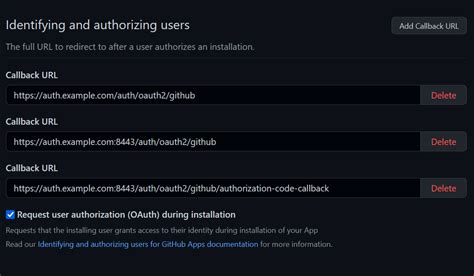 Using GitHub Auth I Keep Getting Error Redirect URI Mismatch After