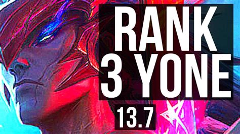 YONE Vs DARIUS TOP Rank 3 Yone 7 Solo Kills Legendary TR