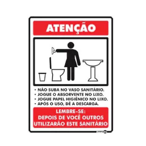 Placa Regras Banheiro Feminino Leroy Merlin