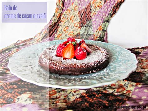 Bolo de creme de cacau e avelã apenas 2 ingredientes