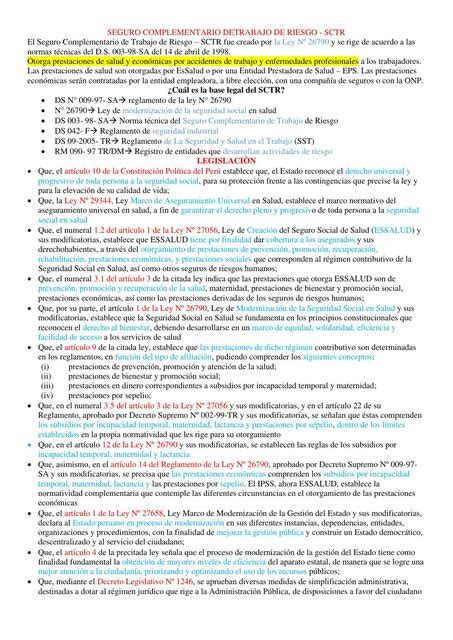 Seguro Complementario De Trabajo De Riesgo Mishelle Chavez Udocz