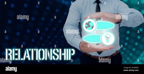 Conceptual Display Relationship Business Showcase Developing Business