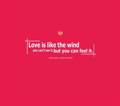 Love Quotes Love Is Like The Wind Mosquotes