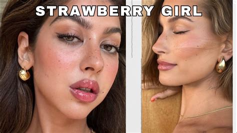 HAILEY BIEBER INSPIRED MAKEUP THE STRAWBERRY GIRL GLOWY DEWY BLUSH