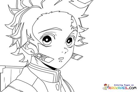 Dibujos De Tanjiro Para Colorear