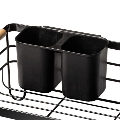 Suszarka na naczynia CZARNA ociekacz do naczyń 43x32x14 5 cm O