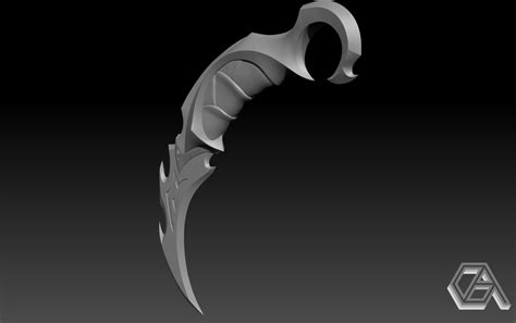 Archivo 3D Valorant Reaver karambit stl Modelo 3D Impresión 3D