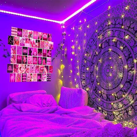Neon Wall Collage Kit Aesthetic Pictures Pcs Wall Decor For Bedroom