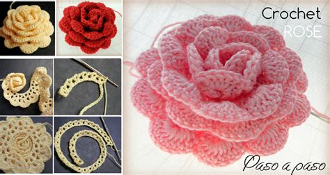 Como Hacer Rosas A Crochet Paso A Paso GanchilloGanchillo