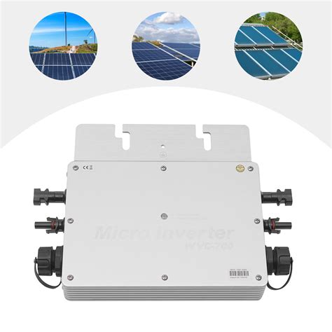 NEW WVC 700W MPPT Solar PV Grid Tie Micro Inverter DC To AC 230V