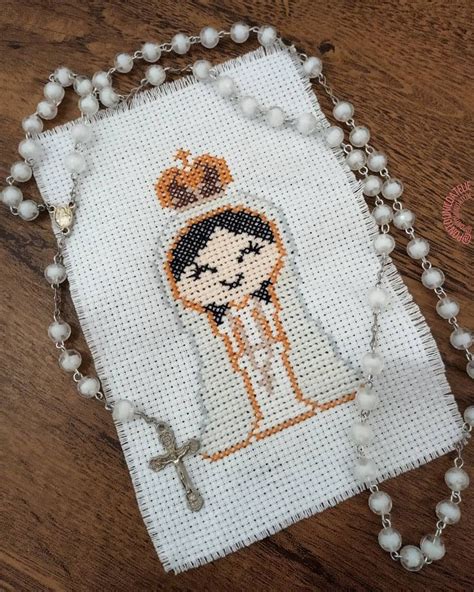 Ponto Único Ateliê on Instagram Nossa Senhora de Fátima rogai por
