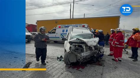 Vehículos intentan ganarle paso al tren y son impactados en Escobedo