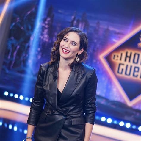 Isabel Díaz Ayuso y su blazer de cuero de Zara para ir a El Hormiguero