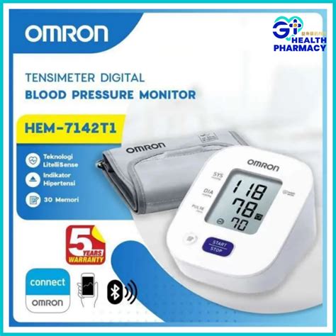 OMRON HEM 7142T1 BLOOD PRESSURE MONITOR With Bluetooth 5 YEAR WARRANTY