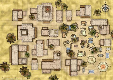 Desert Village Battle Map Rdndmaps