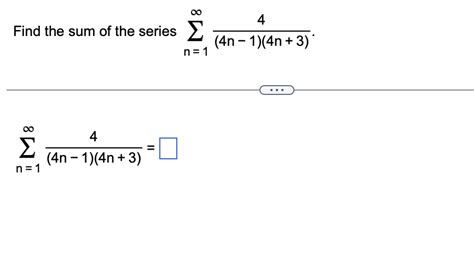 solved find a formula for the nth partial sum of the series