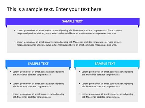 Box List Powerpoint Template Text And Tables Templates Slideuplift