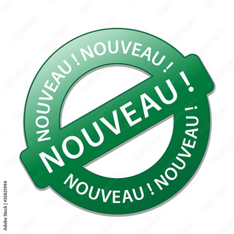 Vecteur Stock Tampon Publicitaire NOUVEAU nouveauté découverte