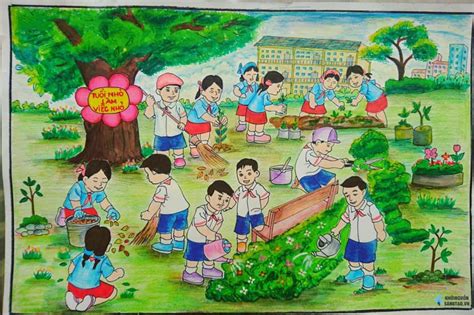 Vẽ Tranh Thiếu Nhi Làm Nghìn Việc Tốt Đẹp Nhất Việt Nam