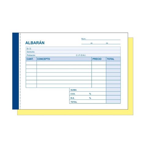 Talonarios T 123 albaranes 8º octavo duplicado apaisado T267