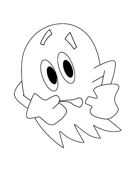 Pac Man Clyde Coloring Page