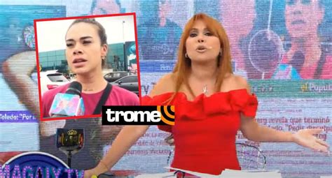 Magaly se ríe de Jossmery Toledo por decir que tiene valores tras