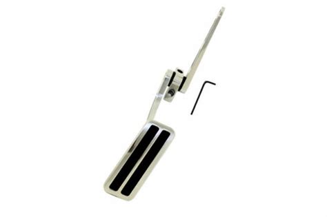 Polished Aluminum Street Rod Throttle Pedal Firewall Mount Pirate Mfg