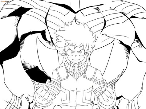 Ausmalbilder My Hero Academia Kostenlose Malvorlagen