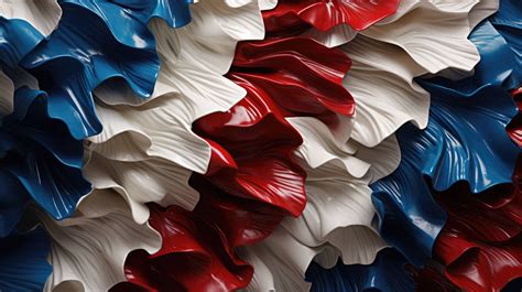 A Desktop Wallpaper Of An Abstract American Flag Formed From Crushed