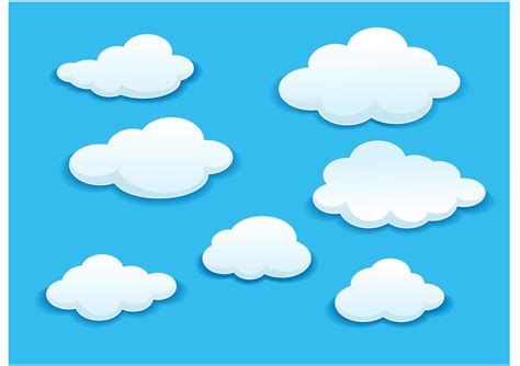 Conjunto De Nubes Blancas 11230788 Vector En Vecteezy
