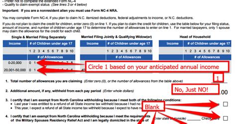 Nc 4ez Fillable Form Printable Forms Free Online