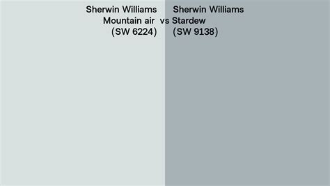 Sherwin Williams Mountain Air Vs Stardew Side By Side Comparison