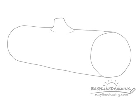 How To Draw A Log Step By Step EasyLineDrawing
