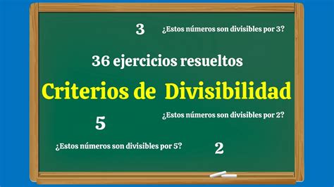 Criterios De Divisibilidad 2 3 5 Ejercicios 36 Ejercicios Resueltos