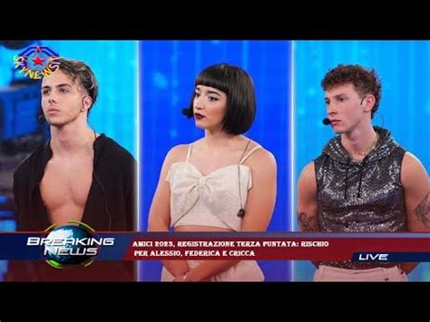 Amici 2023 Registrazione Terza Puntata Rischio Per Alessio Federica