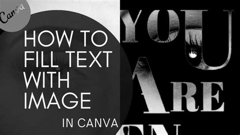 How To Fill Text With Image In Canva Filling Text Pin Canvas Tela
