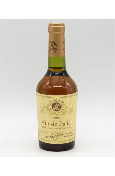 Jacques Tissot Arbois Vin De Paille 1986 37 5cl