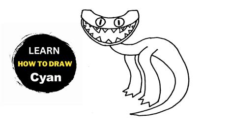 How To Draw Cyan From Rainbow Friends Cyan Drawing Easy YouTube