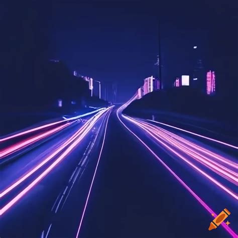 Vibrant Cityscape With Neon Lights At Night On Craiyon