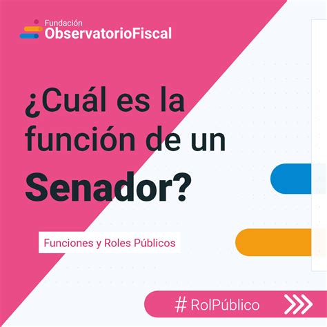 Función de un a Senador Fundación Observatorio Fiscal